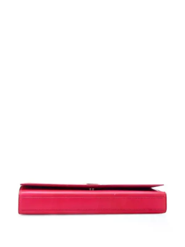 Saint Laurent Classic Monogram Leather Long Clutch Bag - Pink