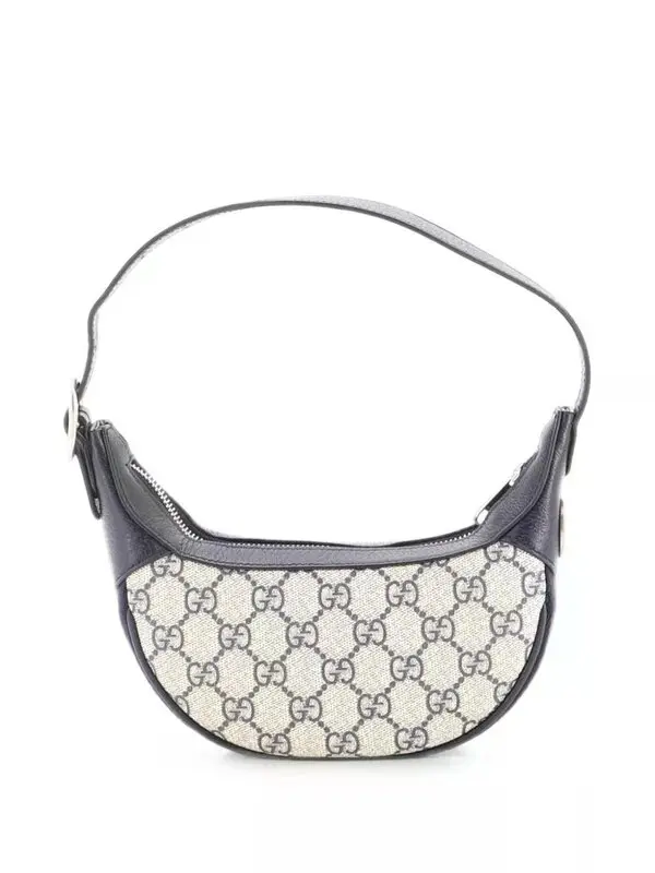 Gucci Ophidia Half Moon Gg Coated Canvas Mini Hobo Bag