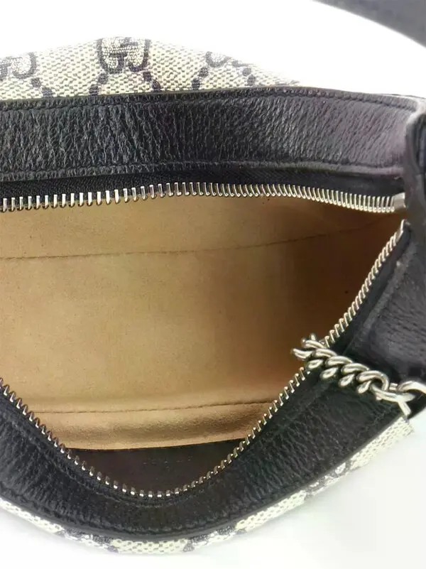 Gucci Ophidia Half Moon Gg Coated Canvas Mini Hobo Bag - Blue