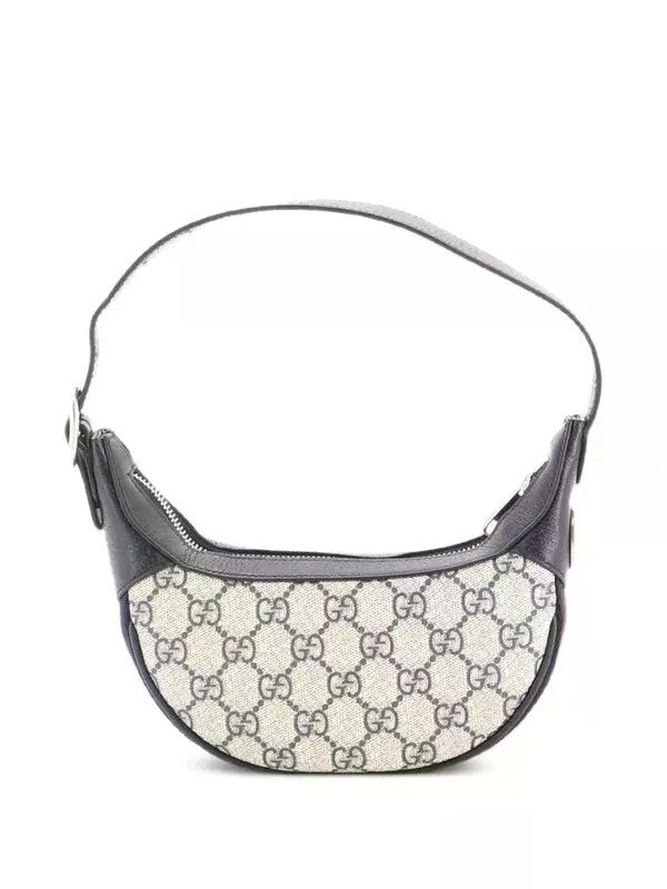 Gucci Ophidia Half Moon Gg Coated Canvas Mini Hobo Bag - Blue