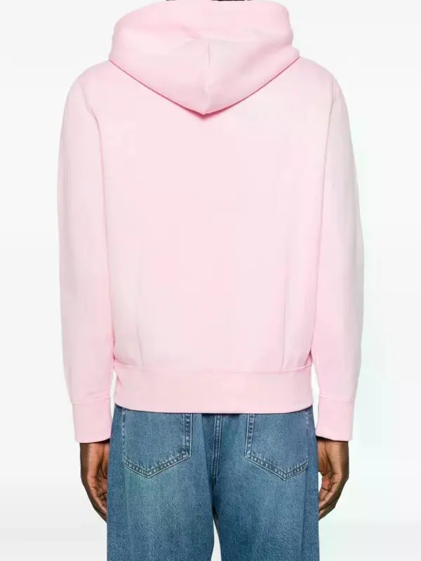 Polo Ralph Lauren Logo-embroidered Zip-up Hoodie - Pink