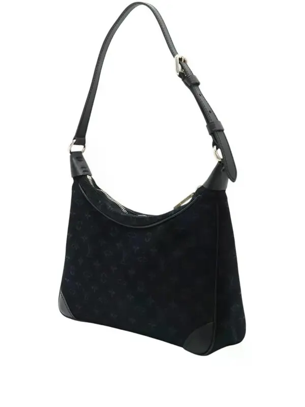 LOUIS VUITTON 2001 Monogram Mini Satin Boulogne Shoulder Bag