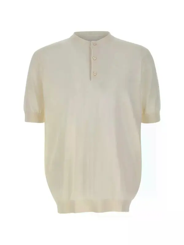 FILIPPO DE LAURENTIIS Half-button Short-sleeve T-shirt