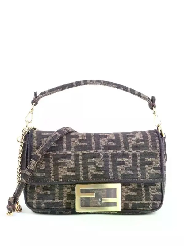 Fendi Zucca Canvas Mini Crossbody Bag - Brown