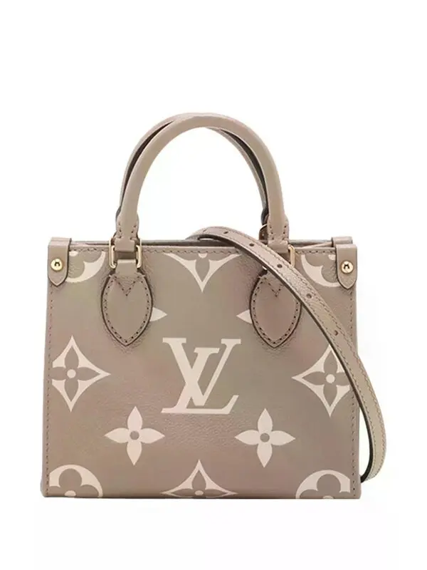 LOUIS VUITTON Bicolor Monogram Empreinte Giant Onthego Satchel