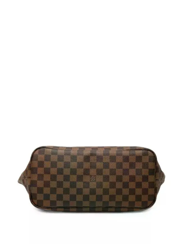 LOUIS VUITTON Damier Ebene Neverfull Mm Tote Bag - Brown