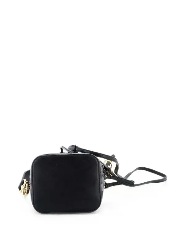 Fendi Mon Tresor Zucca Embossed Leather Mini Bucket Bag