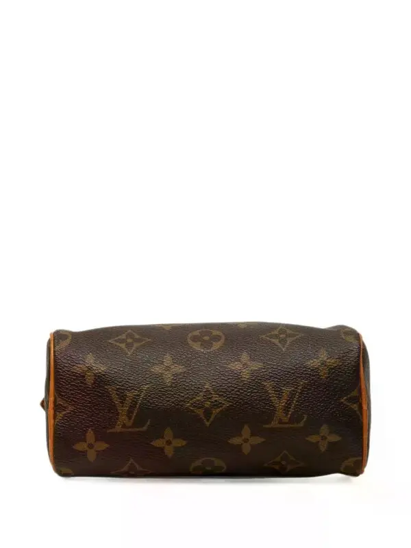 LOUIS VUITTON Monogram Mini Speedy Hl Satchel