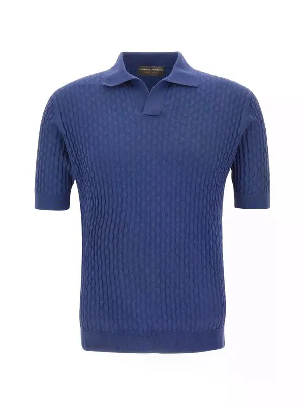 FILIPPO DE LAURENTIIS Skipper Textured-weave Shirt