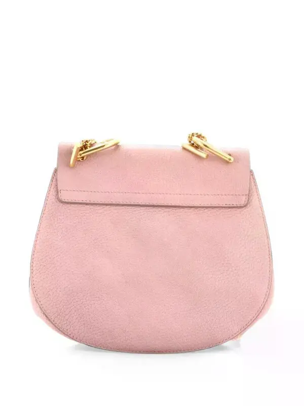 Chloé Drew Leather Small Crossbody Bag - Pink