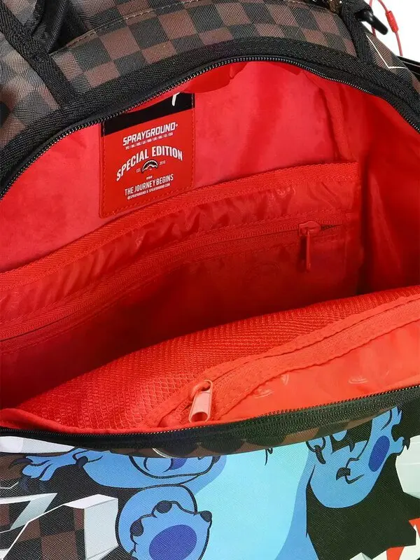SPRAYGROUND X Disney Stitch Breakout Check-print Backpack