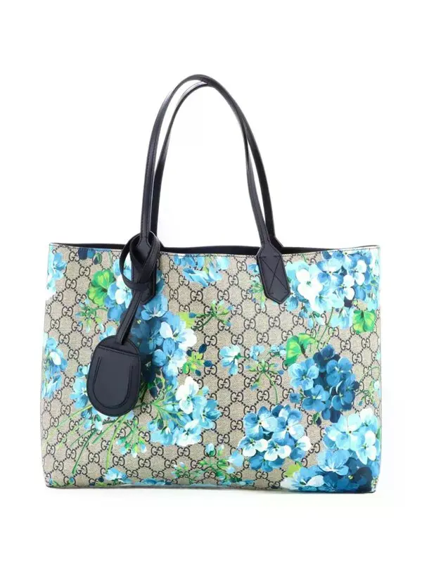 Gucci Reversible Blooms Gg Print Leather Medium Tote Bag