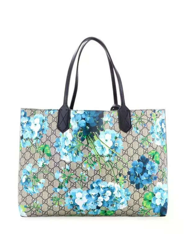 Gucci Reversible Blooms Gg Print Leather Medium Tote Bag