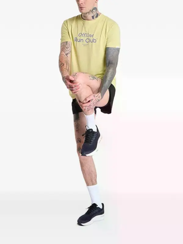 SAYSKY Logo-print Curved-hem T-shirt