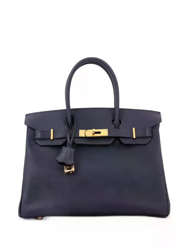 Hermès Epsom Birkin 30 Satchel - Blue