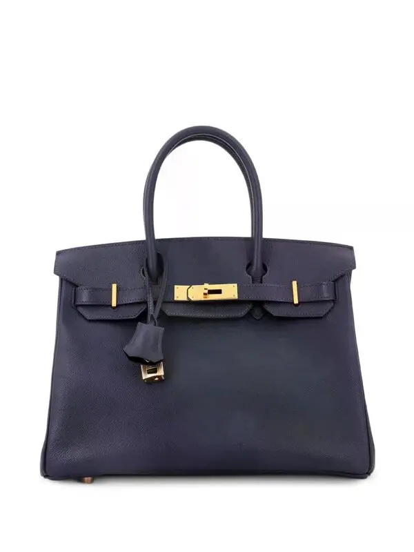 Hermès Epsom Birkin 30 Satchel - Blue