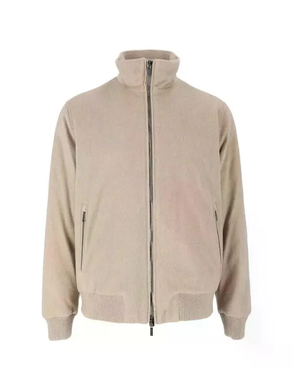 Peserico Zip-up Ribbed-trim Jacket