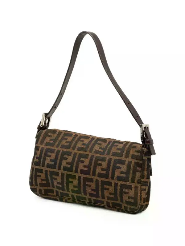 Fendi 20th Century Zucca Canvas Baguette Shoulder Bag