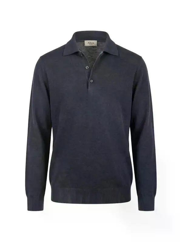 Altea Button-fastening Long-sleeve Polo Shirt
