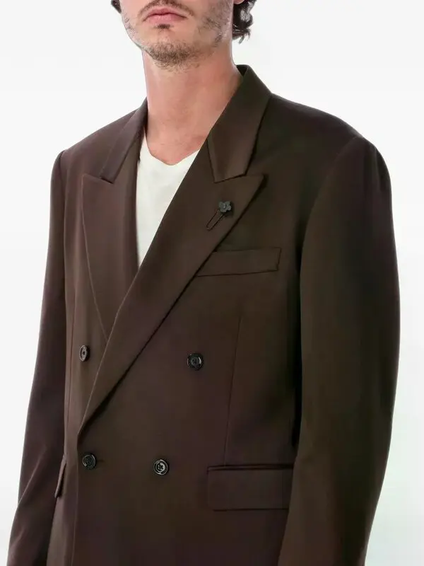 LARDINI Double-breasted Peak-lapel Suit