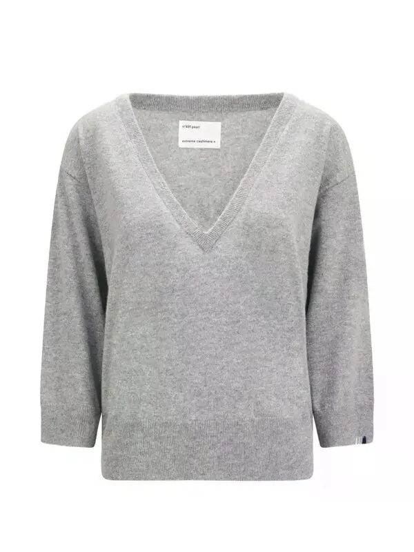 Extreme Cashmere Pearl V-neck Sweater