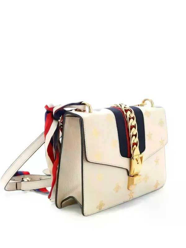 Gucci Sylvie Printed Leather Small Shoulder Bag