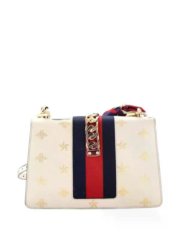 Gucci Sylvie Printed Leather Small Shoulder Bag