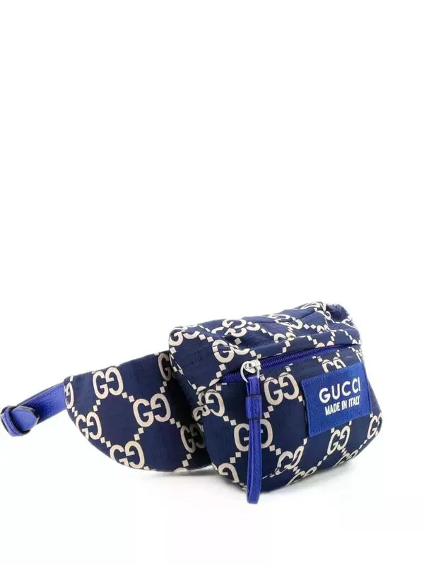 Gucci Ripstop Gg Nylon And Leather Belt Bag