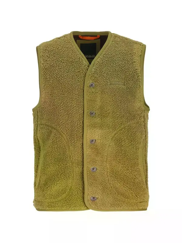 NAPAPIJRI Roldal Fleece-texture Logo-patch Gilet