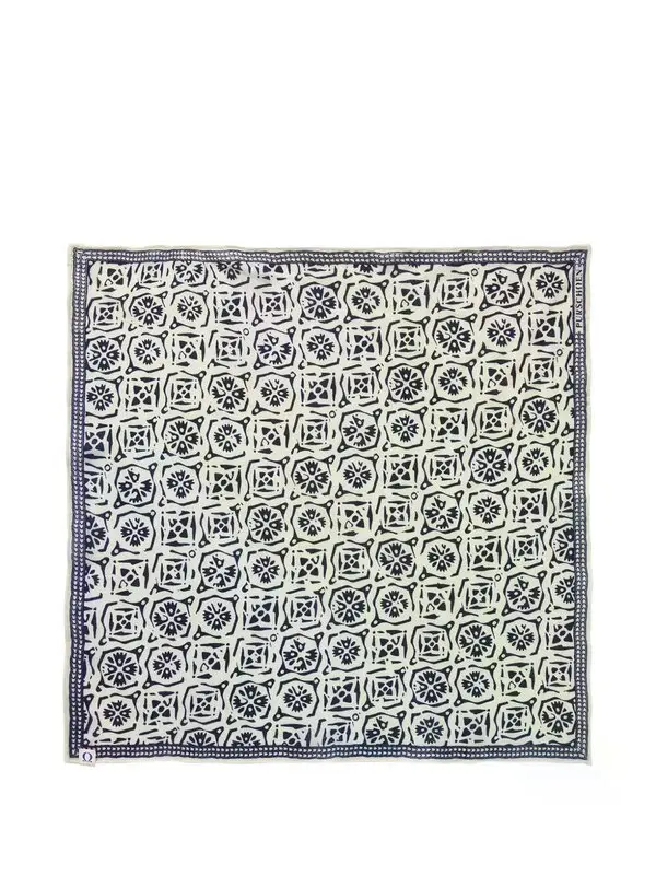 HIMALAYA CLOTHING Kaleidoscope-print Square Scarf - Blue