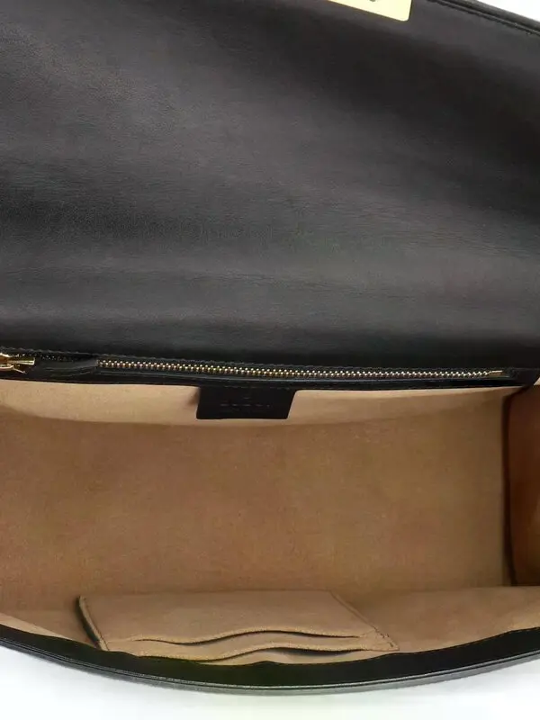 Gucci Padlock Gg Coated Canvas And Leather Medium Shoulder Bag