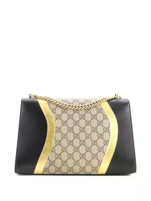 Gucci Padlock Gg Coated Canvas And Leather Medium Shoulder Bag