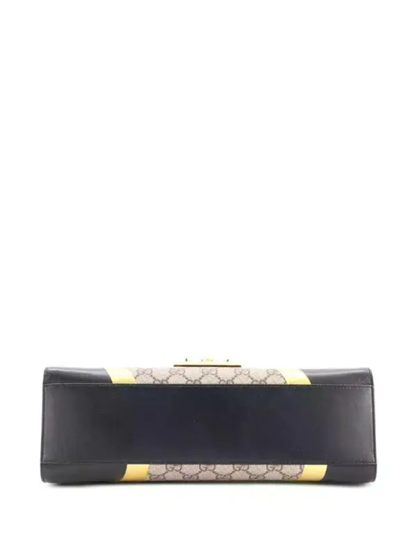 Gucci Padlock Gg Coated Canvas And Leather Medium Shoulder Bag