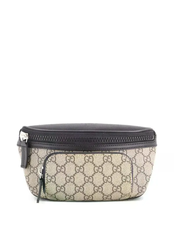 Gucci Gg Coated Canvas Medium Belt Bag - Brown