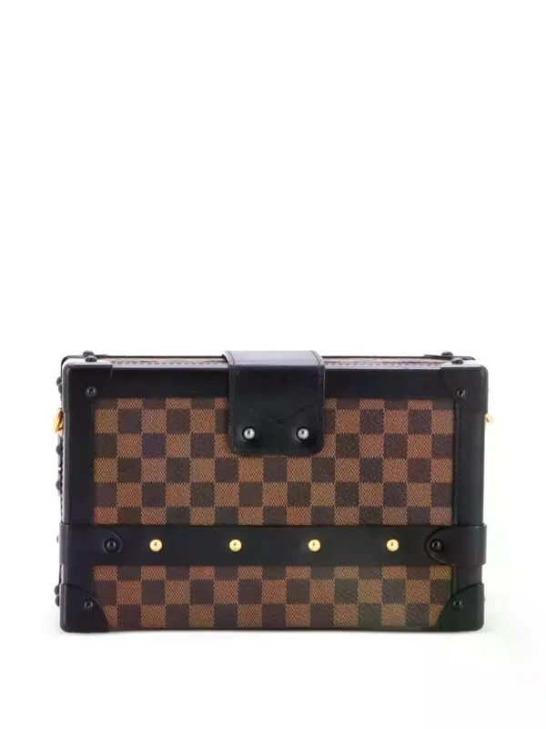 LOUIS VUITTON Petite Malle Handbag Damier Clutch Bag