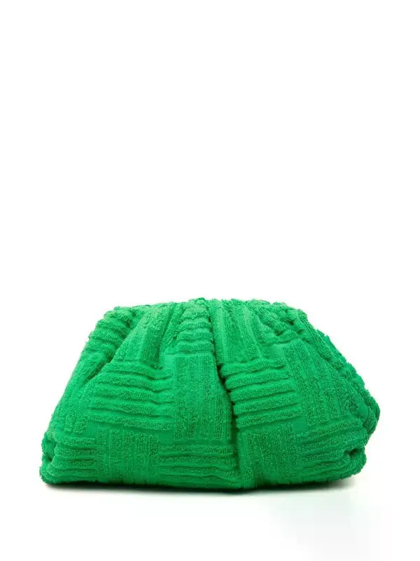 Bottega Veneta Terry Cloth The Pouch Clutch Bag - Green