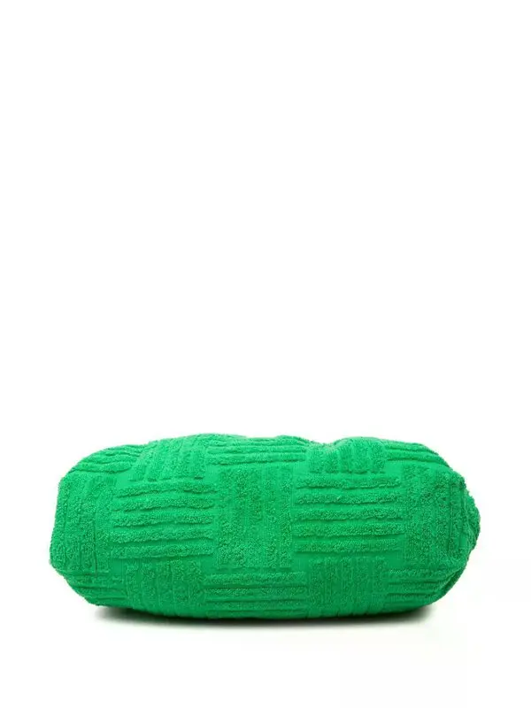 Bottega Veneta Terry Cloth The Pouch Clutch Bag - Green