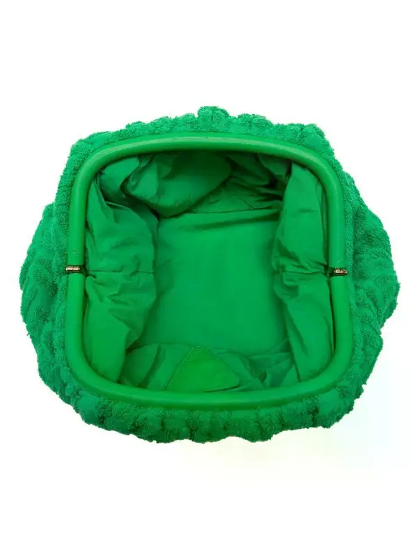 Bottega Veneta Terry Cloth The Pouch Clutch Bag - Green