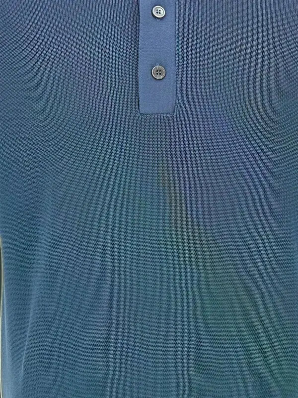 FILIPPO DE LAURENTIIS Grain-stitch Polo Shirt