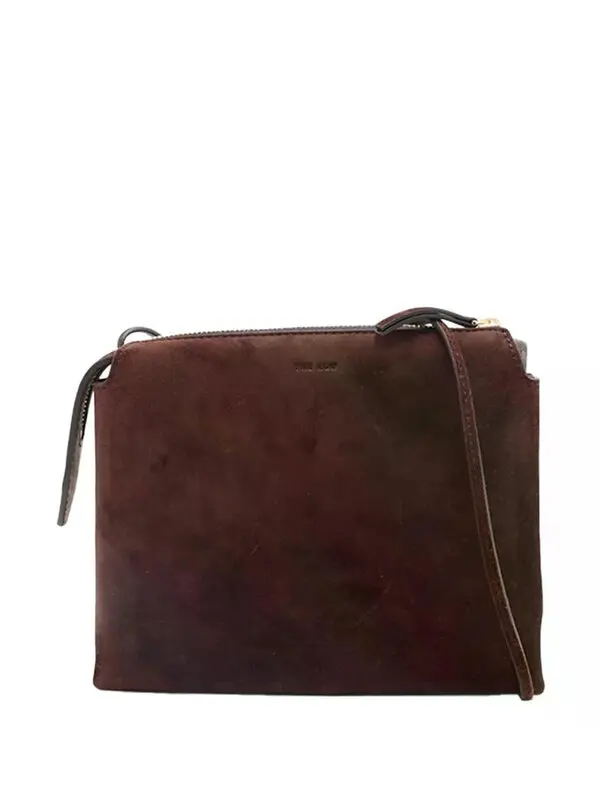 THE ROW Mini Twin Suede Cross Body Bag
