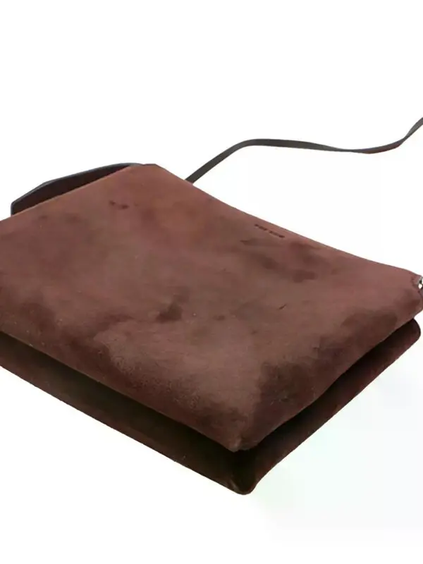 THE ROW Mini Twin Suede Cross Body Bag