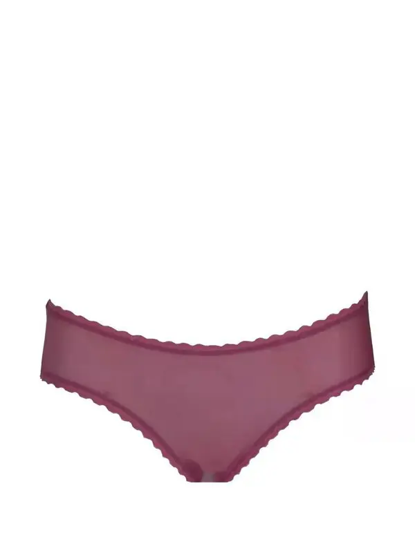 LAURA URBINATI Scallop-edge Tulle Briefs