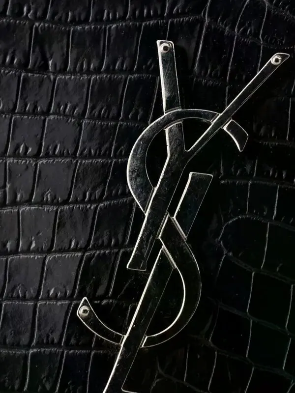 Saint Laurent Sunset Crocodile Embossed Leather Large Crossbody Bag