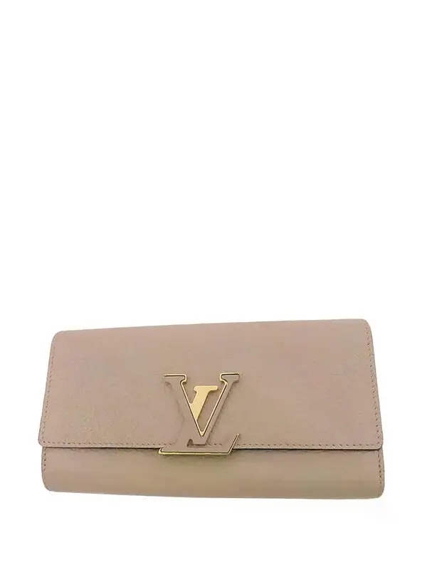 LOUIS VUITTON 2021-2026 Taurillon Capucines Wallet Long Wallets