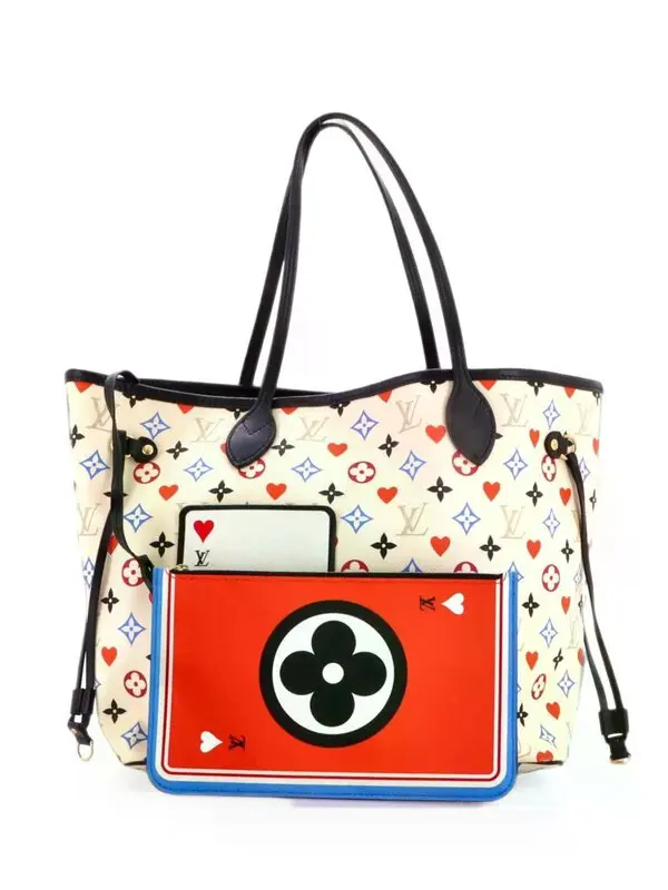 LOUIS VUITTON Neverfull Nm Limited Edition Game On Multicolor Monogram Mm Tote Bag - Neutrals