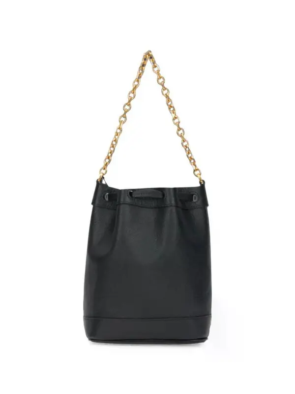 Mcm Mini Pina Logo-plaque Bucket Bag