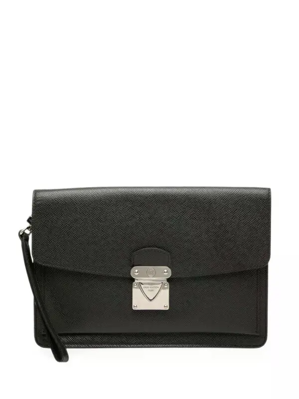 LOUIS VUITTON Taiga Leather Belaia Clutch Bag