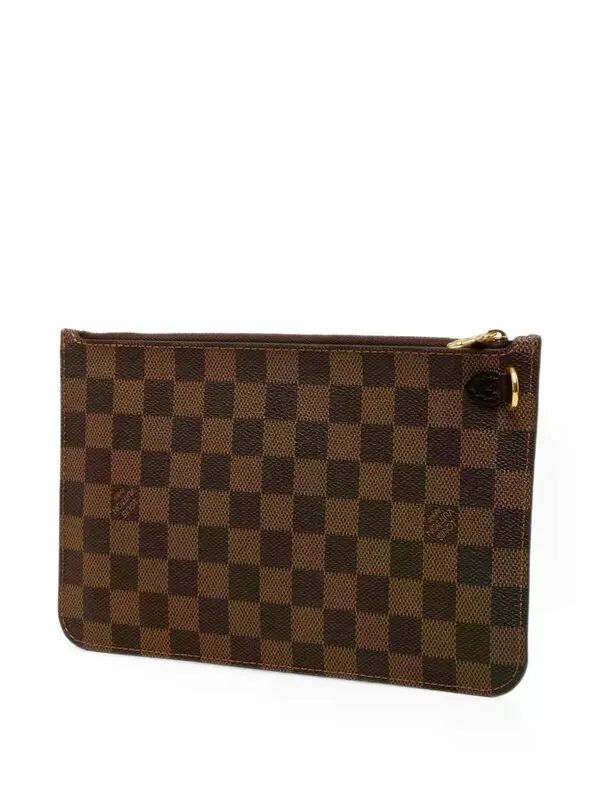 LOUIS VUITTON Damier Ebene Neverfull Mm Pouch