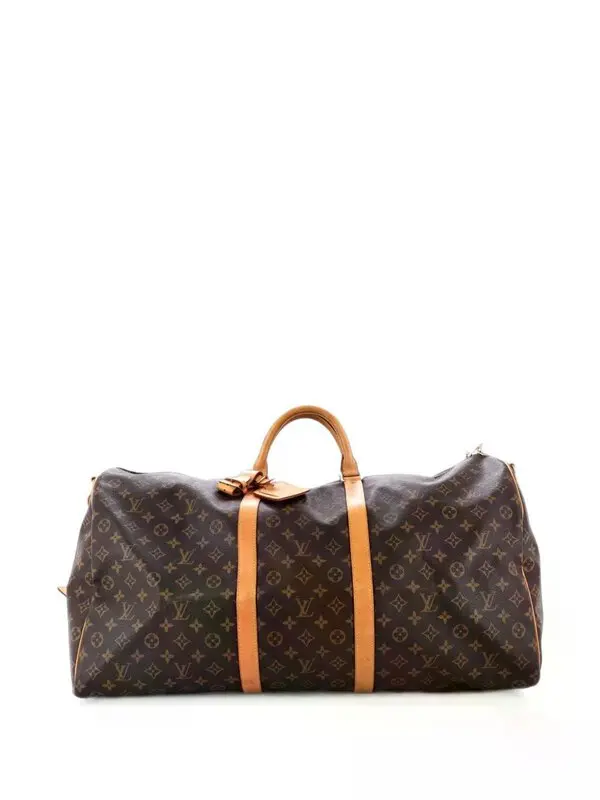 LOUIS VUITTON Monogram Canvas Keepall Bandouliere 60 Travel Bag