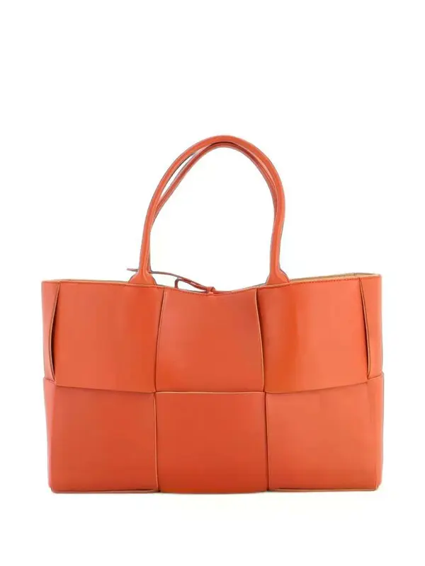 Bottega Veneta Maxi Intrecciato Leather Medium Tote Bag - Brown